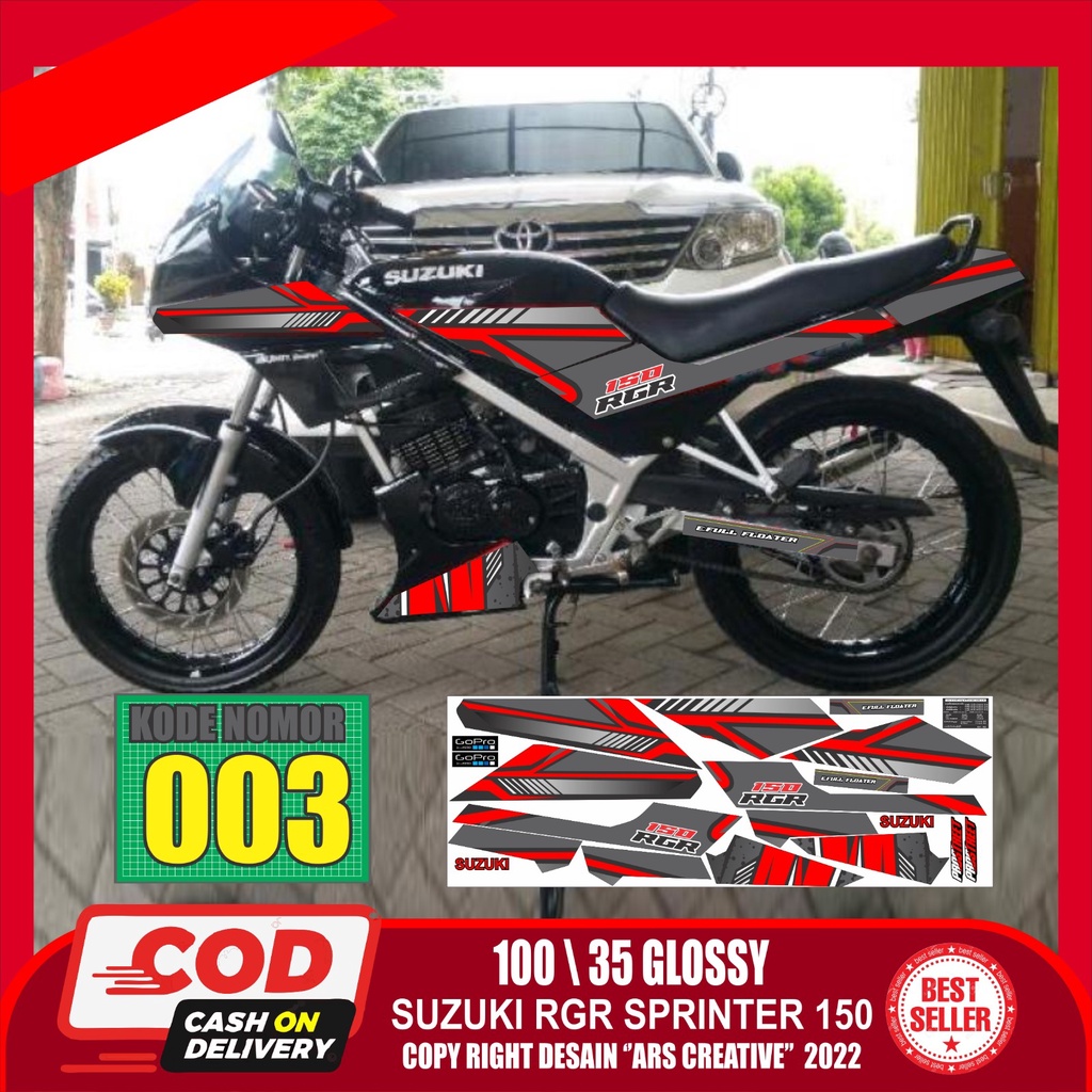Jual Sticker decal striping suzuki rgr 150 jumbo & Rgr Sprintervariasi ...