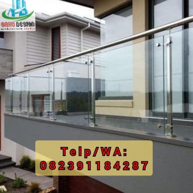 Jual Railing Balkon + Kaca Tempered | Shopee Indonesia
