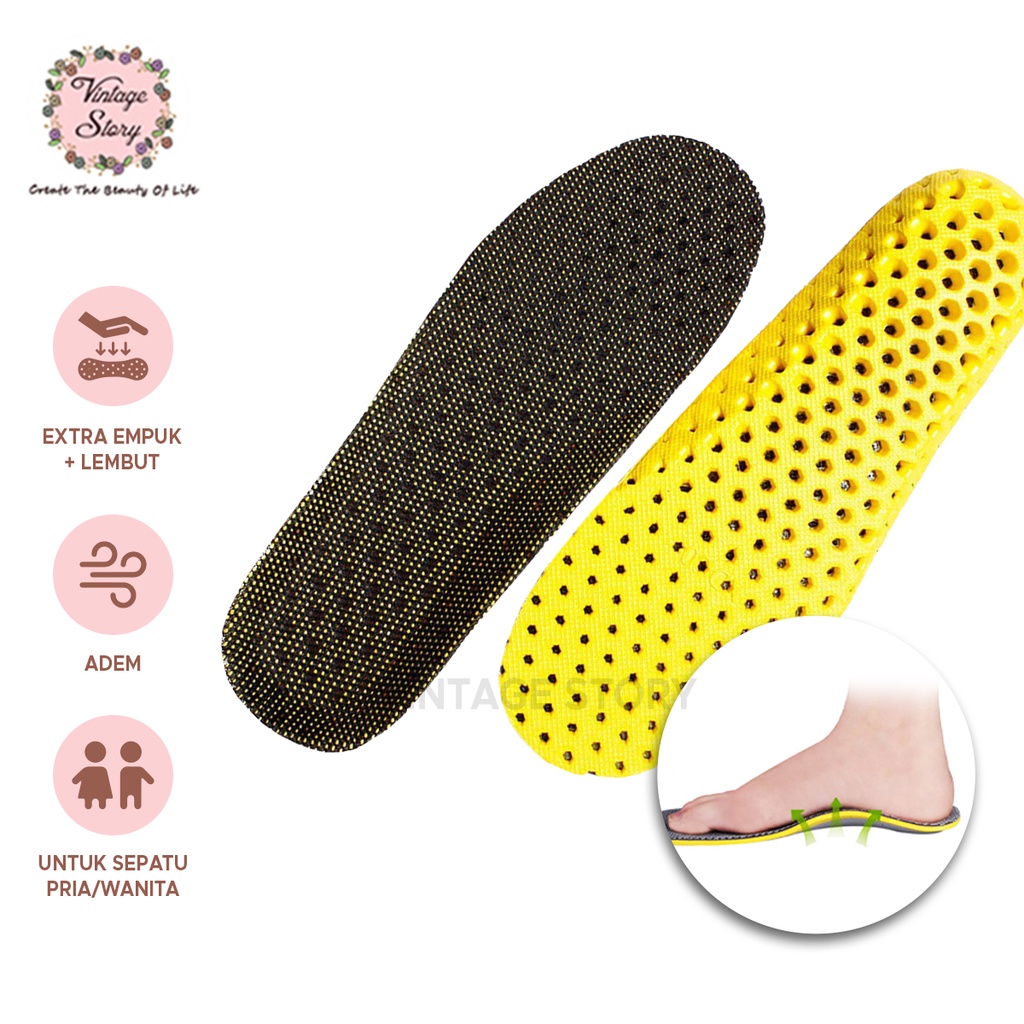 Jual Alas Kaki Sepatu Unisex Empuk Nyaman Ringan Insole Shoes Sneakers ...