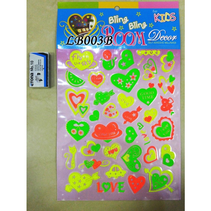 Jual STICKER FOSFOR LB003B 30CM X18 CM FLY IN THE SKY GLOW IN THE DARK ...