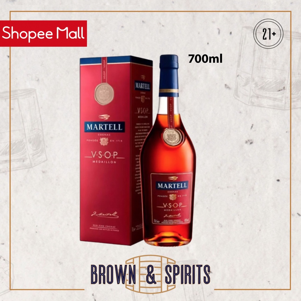Jual Martell VSOP Medaillon Cognac 700ml | Shopee Indonesia