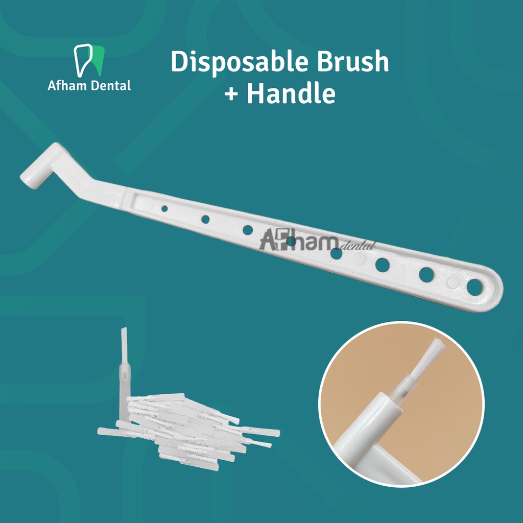 Jual DENTAL DISPOSABLE BRUSH + HANDLE / MICROBRUSH / MICROAPLICATOR ...
