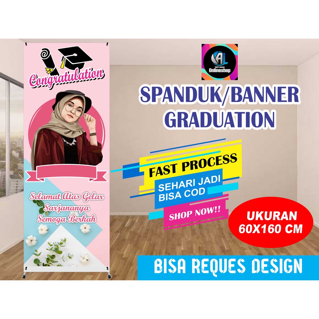 Jual Spanduk Banner Graduation, Semprotulation Dll | Shopee Indonesia