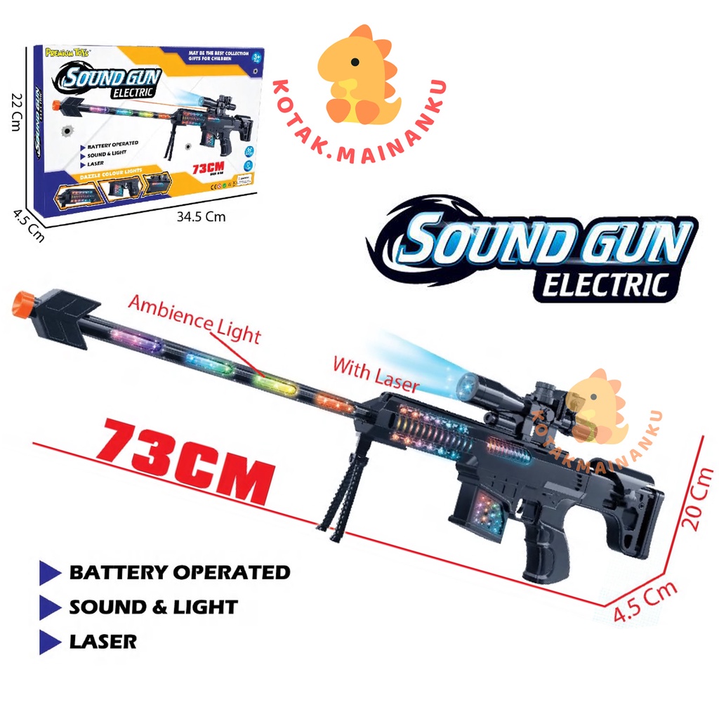 Jual Mainan Senapan Pistol Lampu RGB dengan Suara | Shopee Indonesia