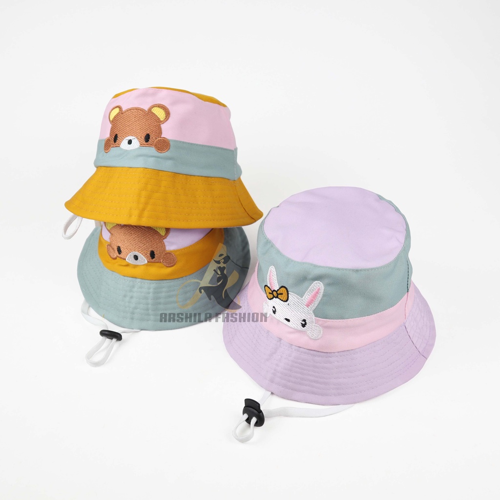 Jual Topi Bucket Anak Laki Laki Perempuan Kombinasi 3 Warna | Shopee ...