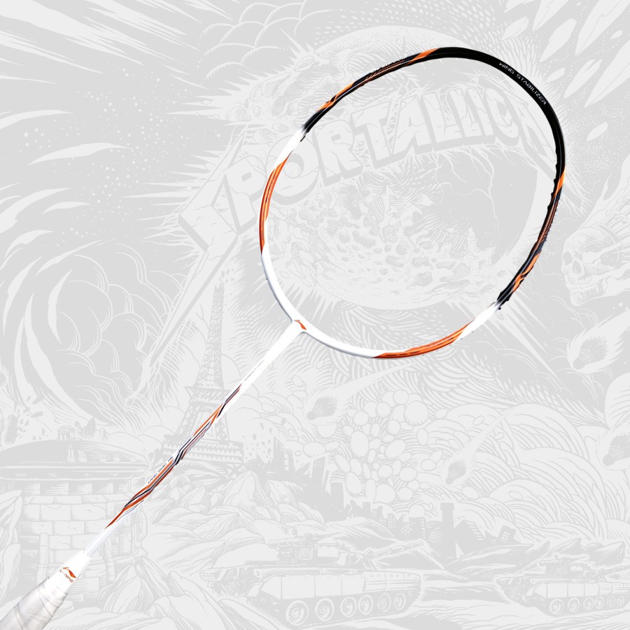 Jual Raket Badminton Li-Ning / LiNing Tectonic 1 S Series White Black ...