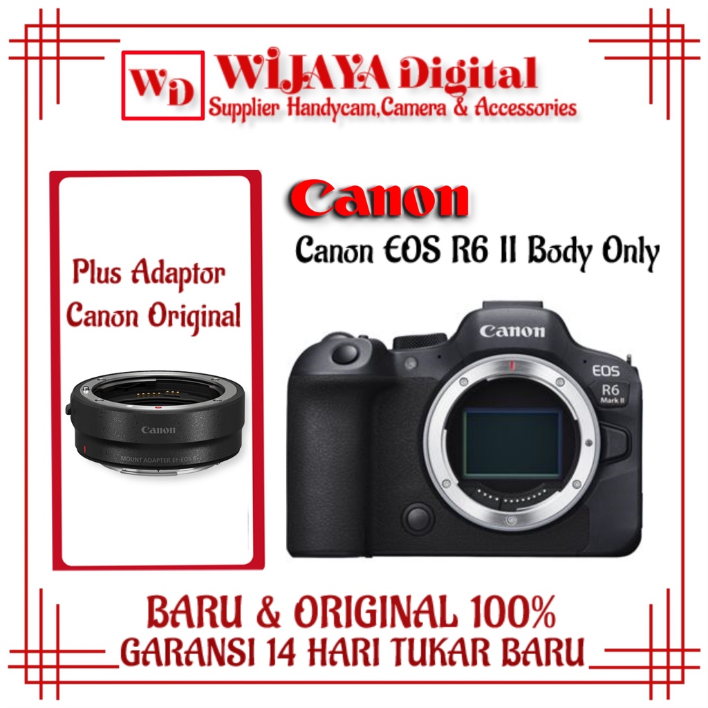 Jual Canon Eos R6 Mark II BO-Canon EOS R6 II Body Only | Shopee Indonesia