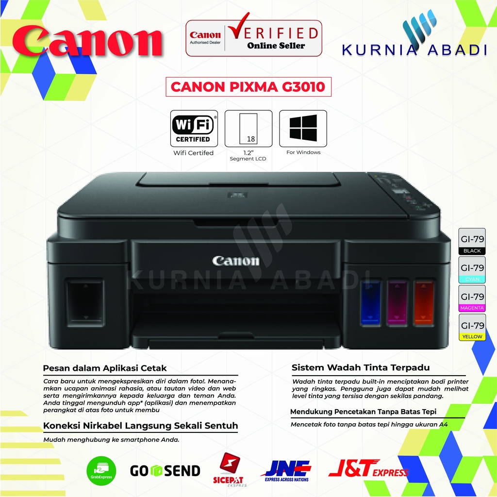 Jual Printer CANON PIXMA G3010 Print Scan Copy Wifi Ink Tank Printer ...