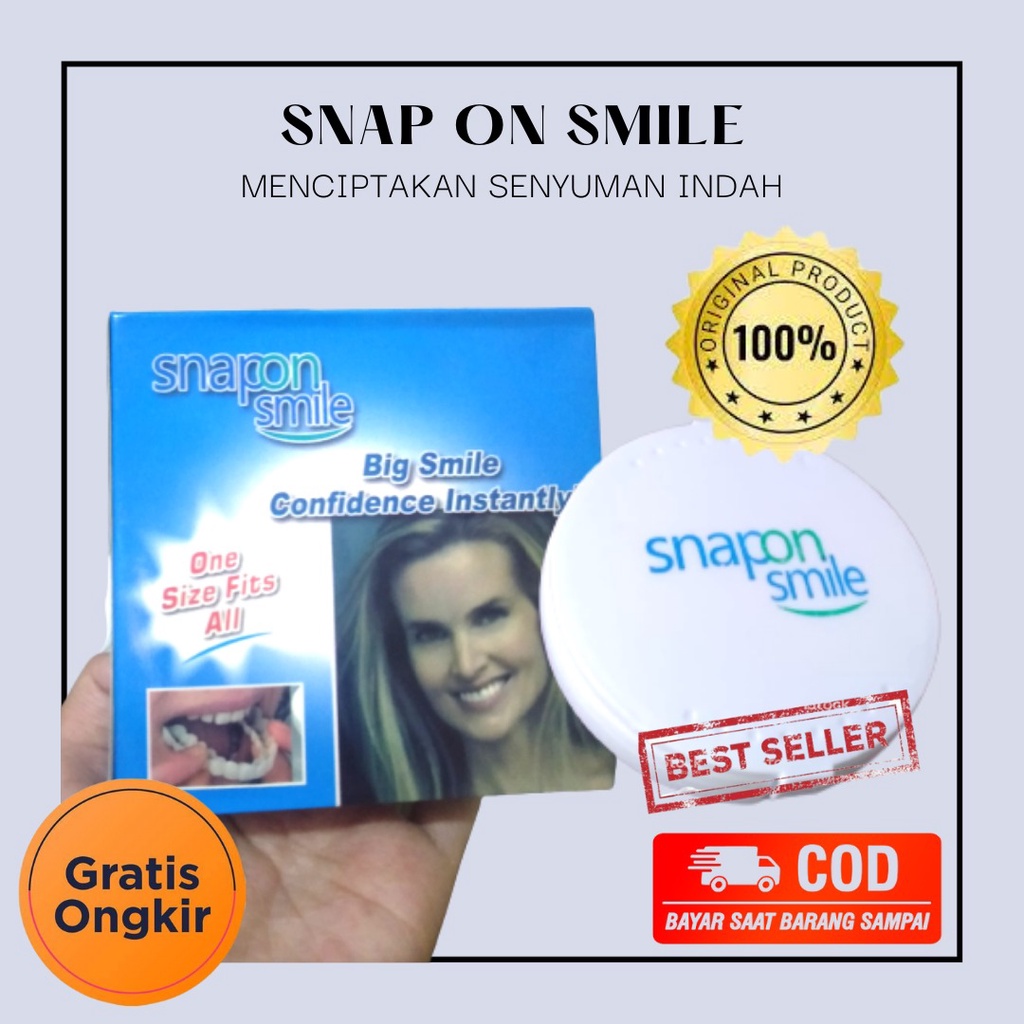 Jual Perapih Gigi Snap On Smile 100% Original Authentic / Gigi Palsu Snapon Smile 1 Set Veneer ...