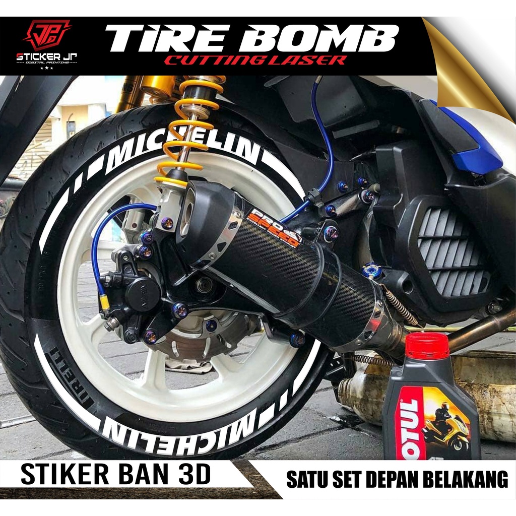 Jual Sticker Ban / Font Ban / Tire Bomb / 3D stiker ban Michelin JP-8 ...