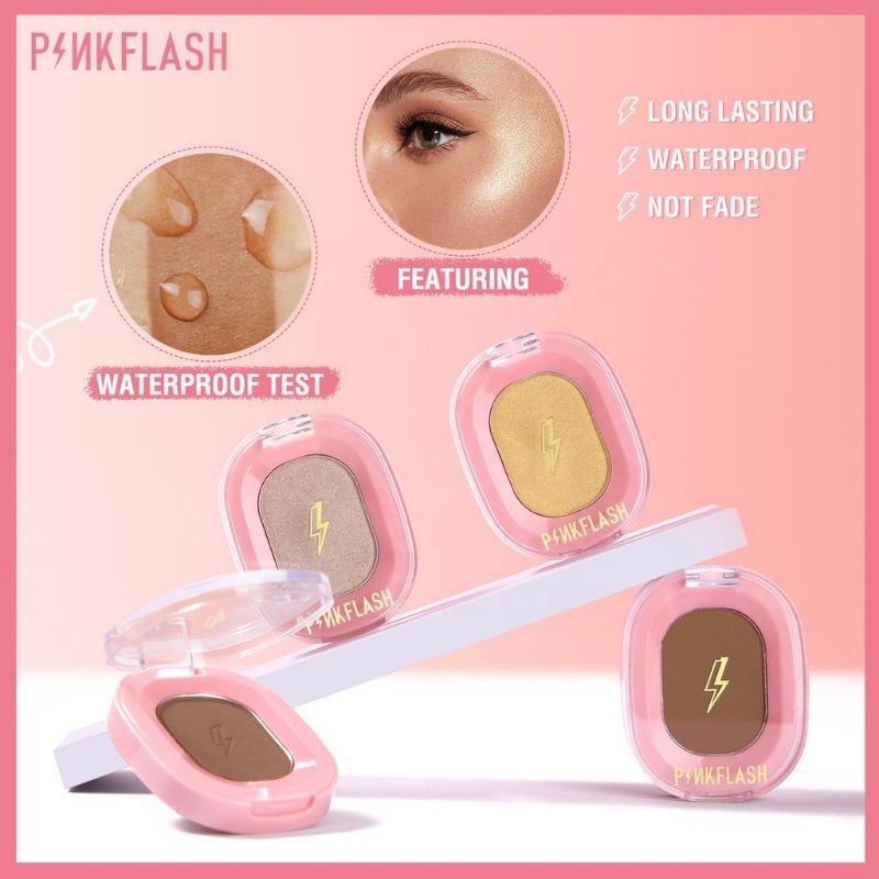 Jual PINKFLASH Highlighter Contour Shimmer Soft Pigment Waterproof ...