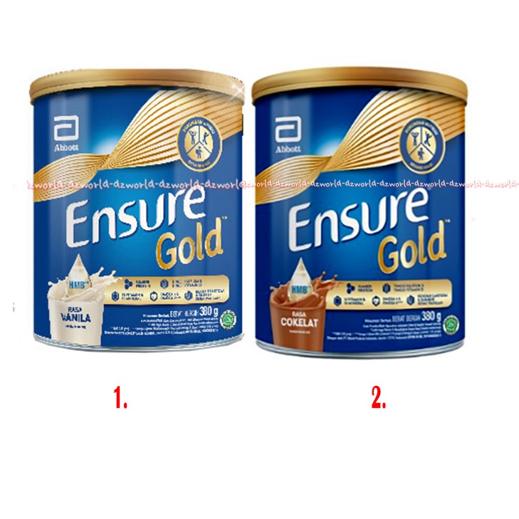Jual Ensure Gold Rasa Coklat Vanila 380gr Serat Pangan Susu Ensur Cokelat Vanilla Putih Kaleng ...