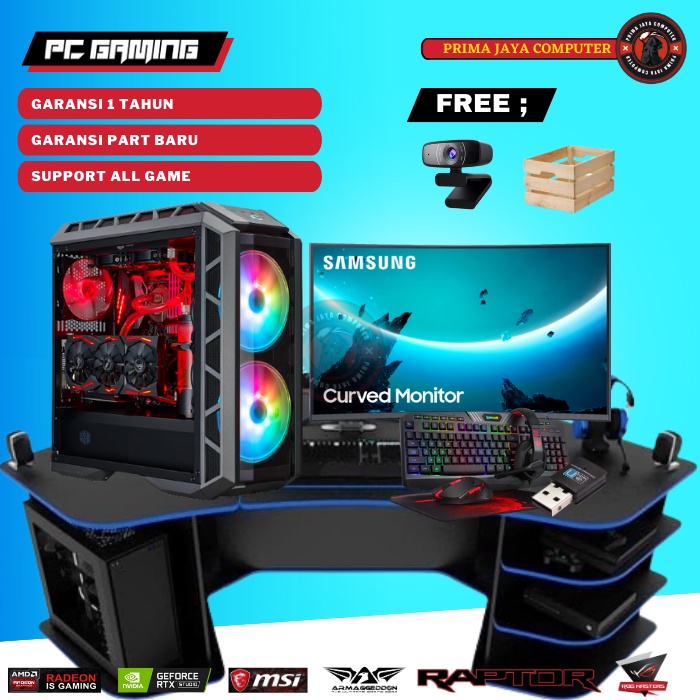 Jual PC GAMING RAKITAN FUL SET PC CPU GAMING RAKITAN FULLSET AMD RYZEN 3400G VGA RX 550 4GB RAM ...