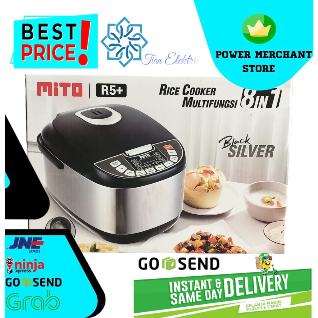 Jual MITO R5+ Rice Cooker Digital Multifungsi 8IN1 | Shopee Indonesia