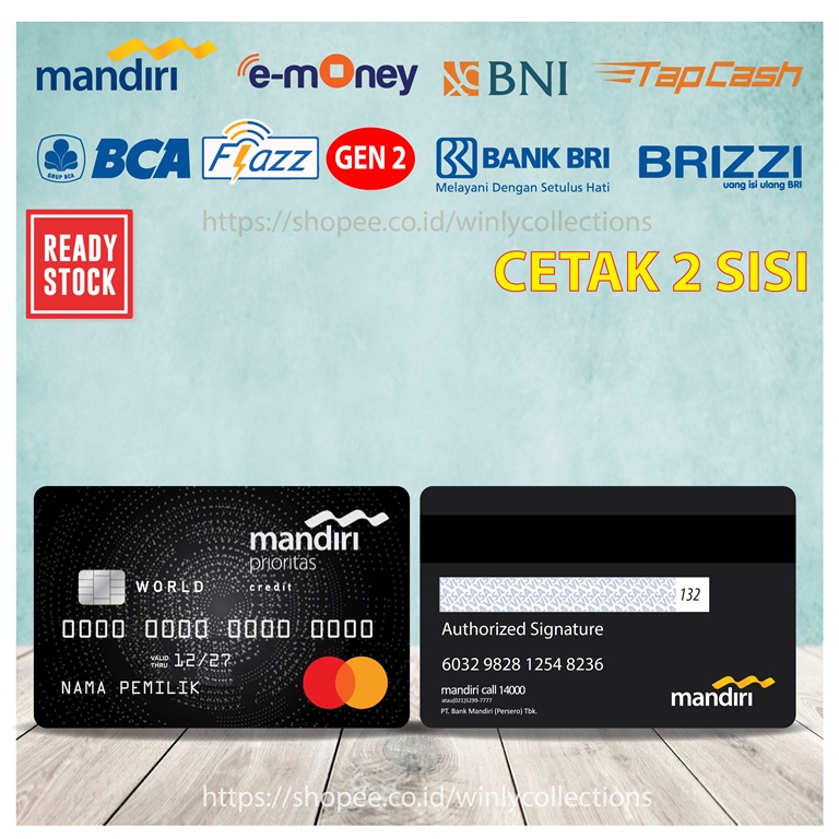 Jual EMONEY E TOLL CREDIT CARD DESIGN PRIORITAS WORLD BLACK E MONEY ...