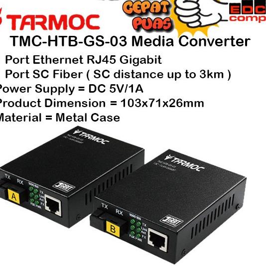 Jual Tarmoc TMC-HTB-GS-03 | Netlink GS03 1FO 1Lan Gigabit | Media Converter | Shopee Indonesia