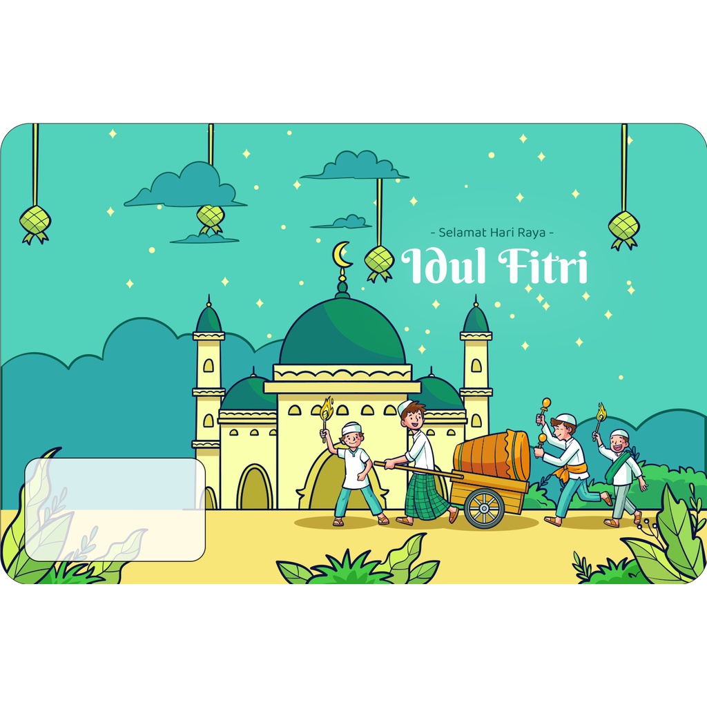 Jual Kartu Ucapan Idul Fitri Lebaran Greeting Cards Idul Fitri