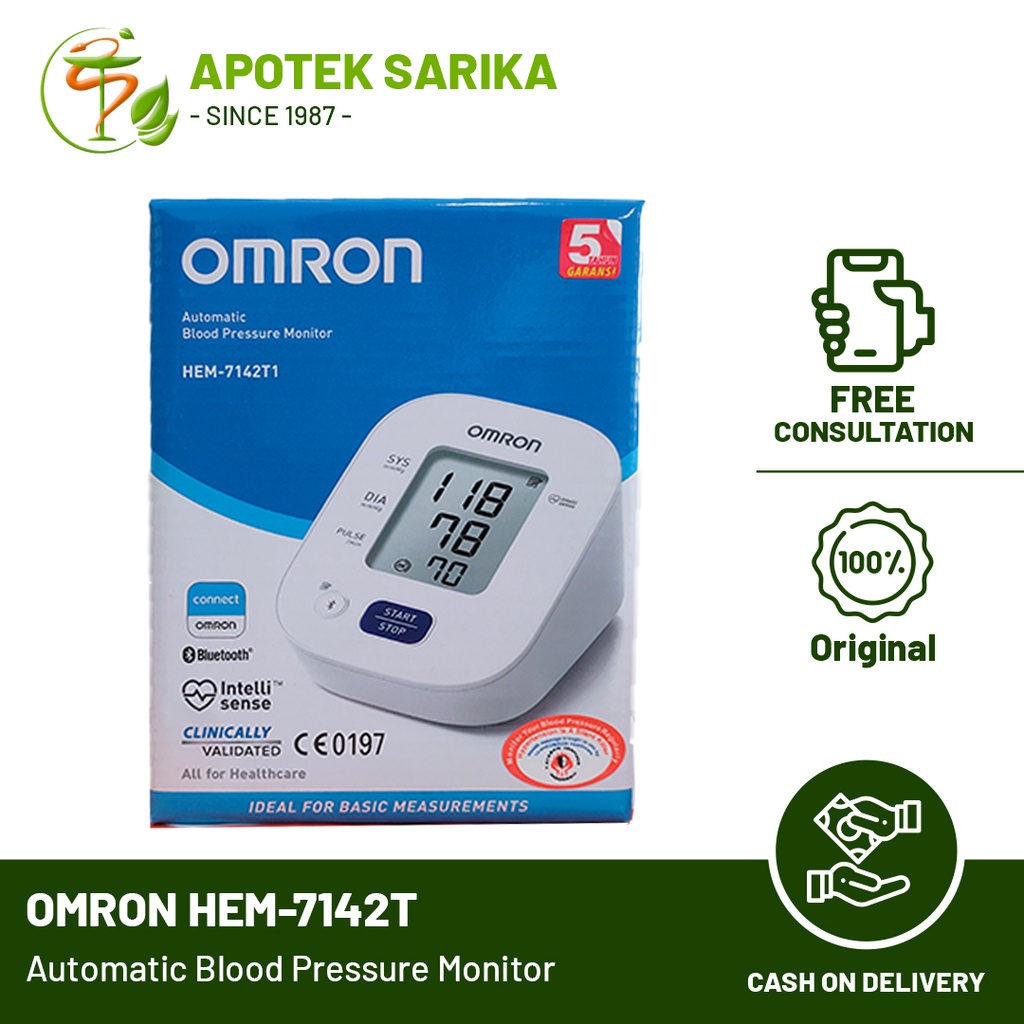 Jual Tensimeter Digital Omron HEM-7142T1 / Tensimeter Omron HEM-7142T ...