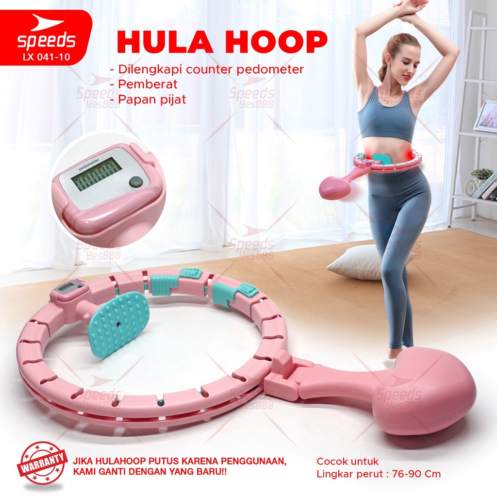Jual SPEEDS Hula Hoop + Gravity Ball Smart Hula Hoop Fleksibel dengan Bola Gravitasi 041-10 ...