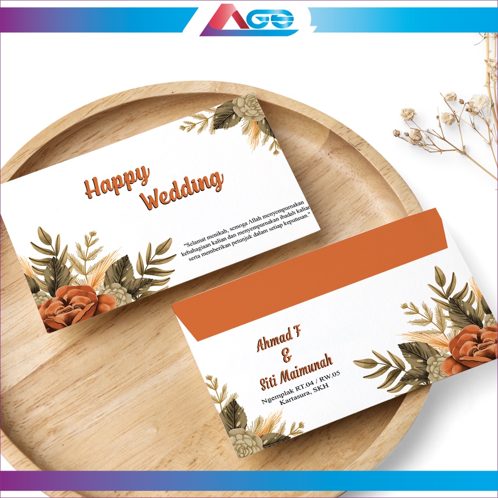 Jual Amplop Kondangan Kecil Custom 1 Pack Isi 50 Pcs Murah Cetak Amplop ...