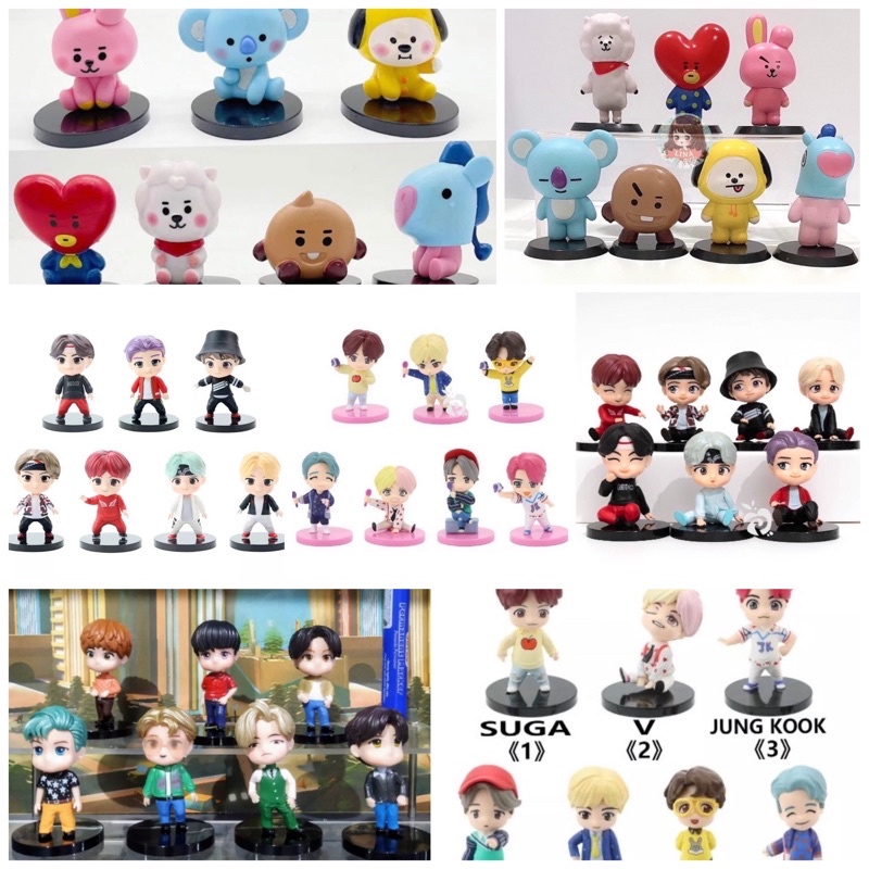 Jual STAND FIGURE/ PANJANGAN FIGURAN/ BASKIN/ CAKE TOPPER/ BT$/ BT21 KPOP ARMY BANGTAN BOYS CUTE ...