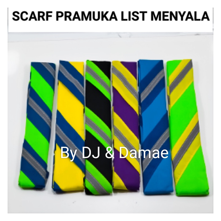 Jual Scraf Pramuka Kombinasi Warna List Menyala | Shopee Indonesia