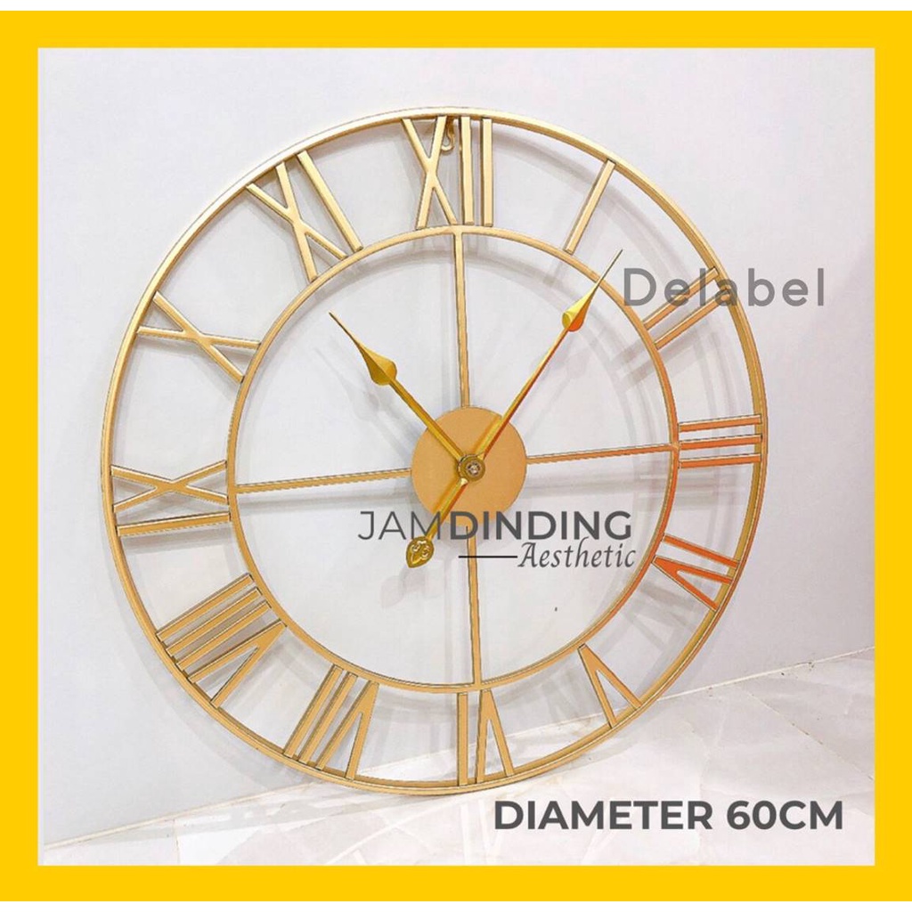 Jual Jam Dinding Romawi / Jam Dinding Estetik / Jam Dinding Nordic ...