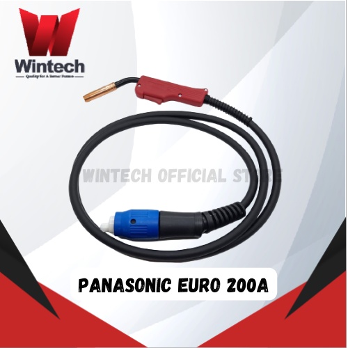 Jual MIG TORCH PANASONIC EURO 200A WINTECH 5 METER / STANG LAS CO CO2 ...
