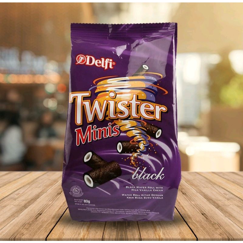 Jual DELFI Wafer Stick TWISTER Minis Black Vanilla Pack 70gr | Shopee ...
