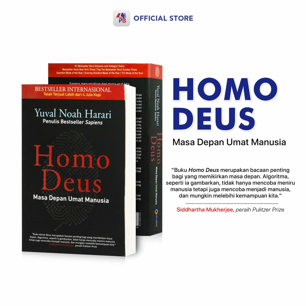 Jual Buku Homo Deus Masa Depan Umat Manusia Penulis Yuval Noah Harari ...