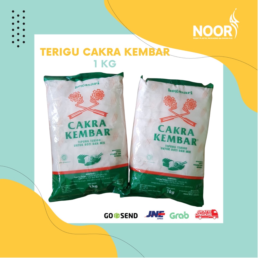 Jual Tepung terigu Cakra Kembar Protein Tinggi 1kg | Shopee Indonesia