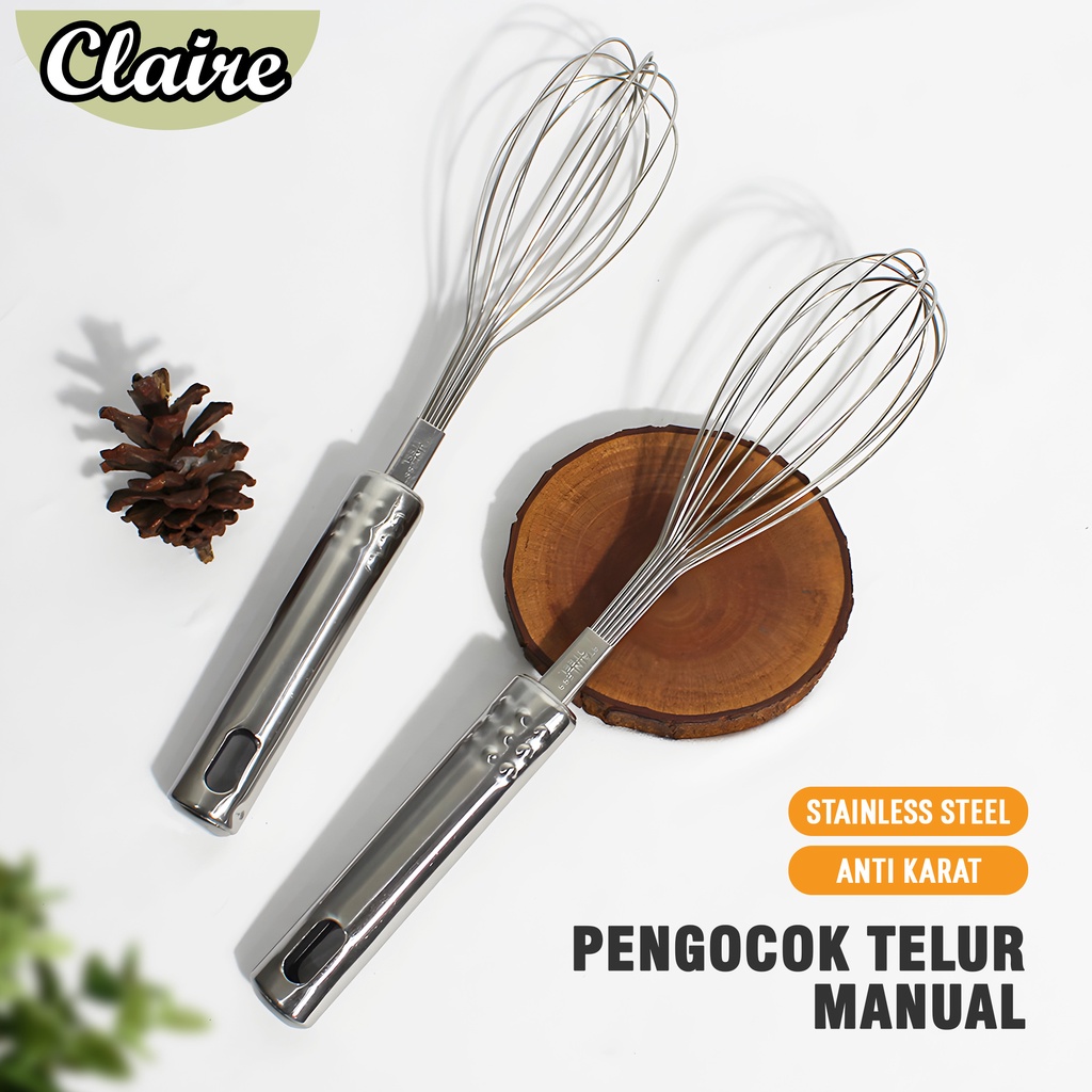 Jual Alat Pengocok Telur / Pengaduk Adonan Manual Stainless steel ...