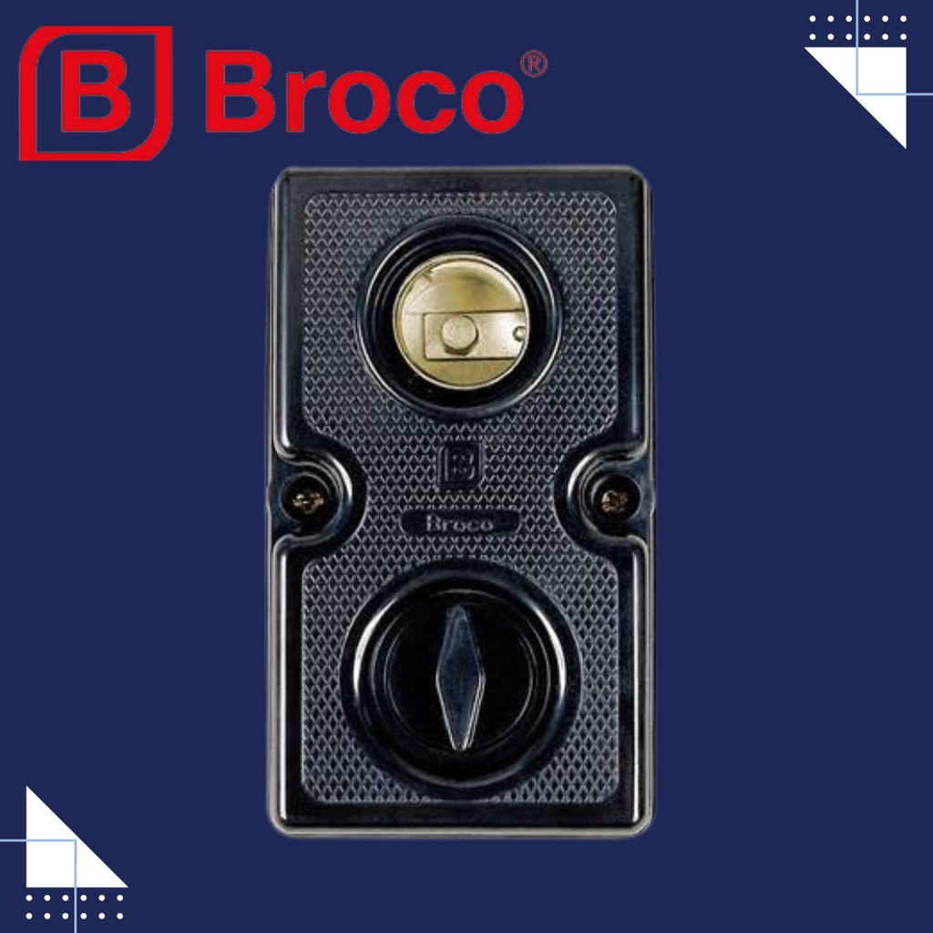 Jual BROCO 711 712 STD Fuse Box Single 16A 250V BK KOTAK SEKRING ...