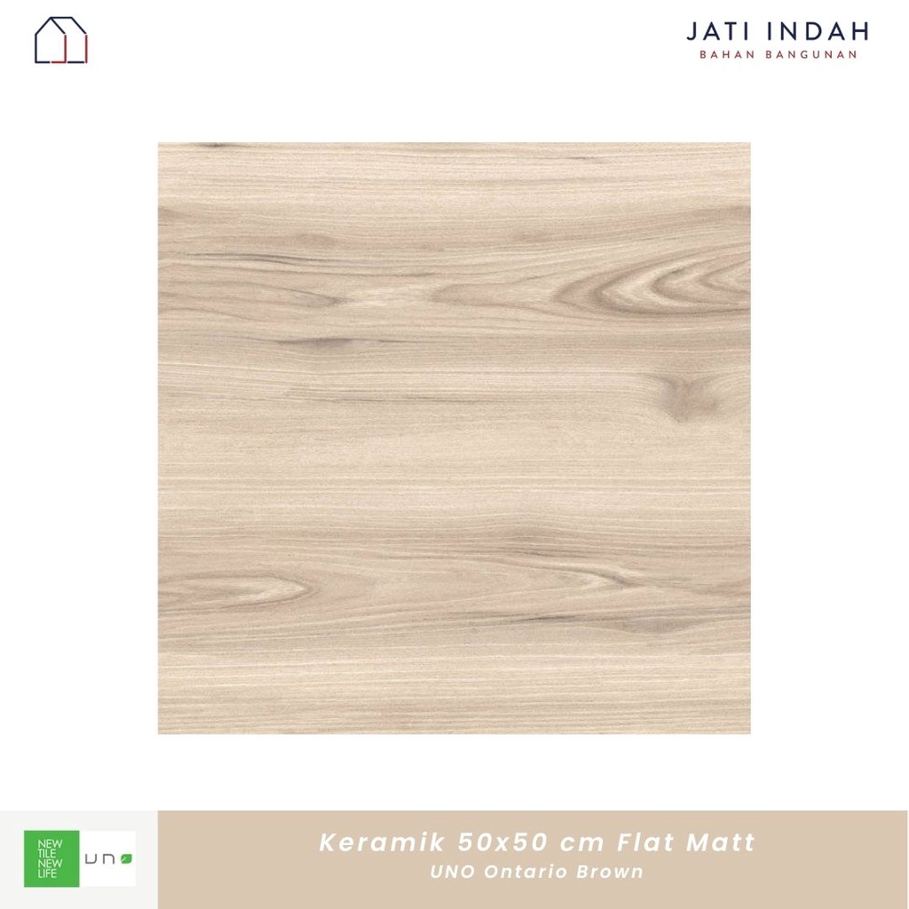 Jual Keramik Lantai Motif Kayu Matt Flat 50x50cm UNO Ontario | Shopee ...