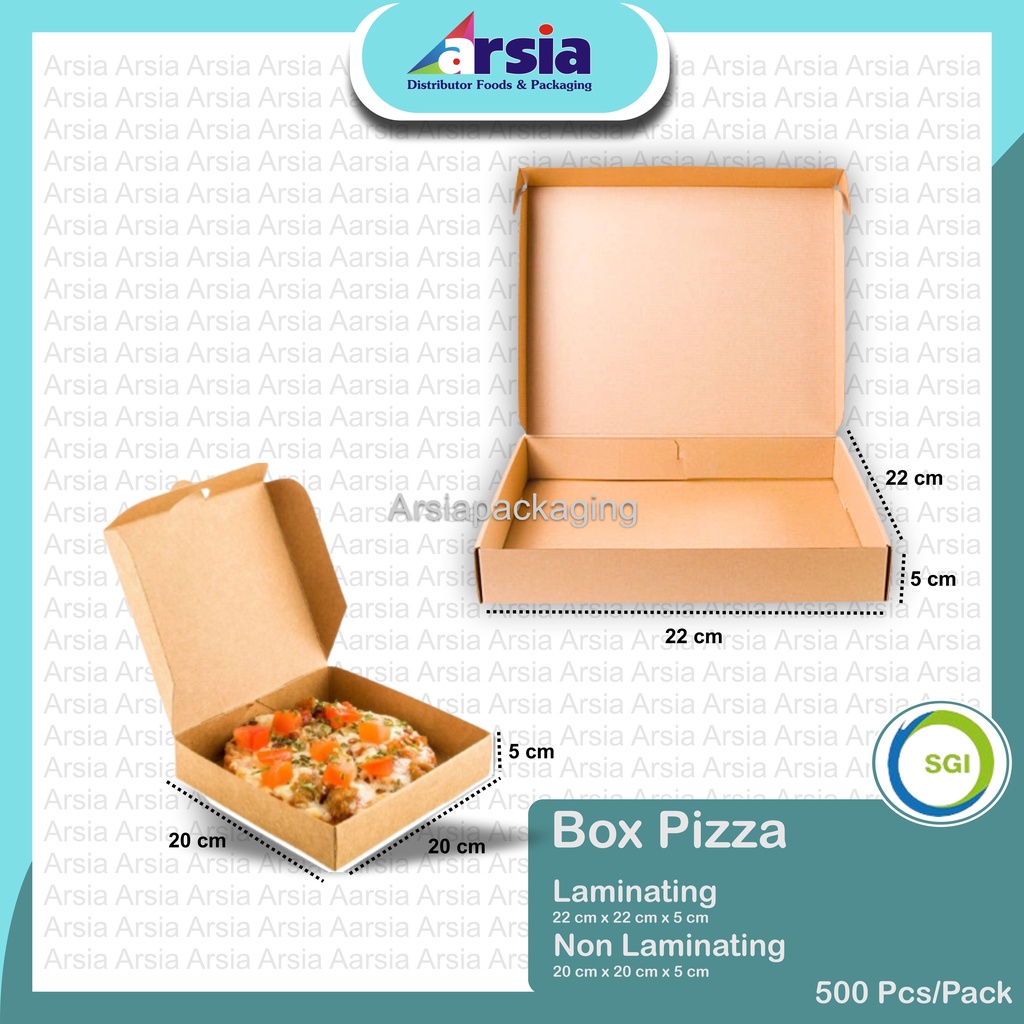 Jual Box Pizza /Laminating/Non Laminating/ ukuran 22 cm/20 cm SGI ...