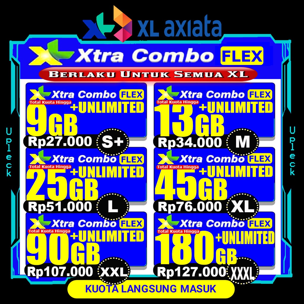 Jual TERMURAH XL Xtra Combo Flex Unlimited Turbo ~ Xtra Combo Lite ~ Xtra Combo VIP ~ Xtra On ...