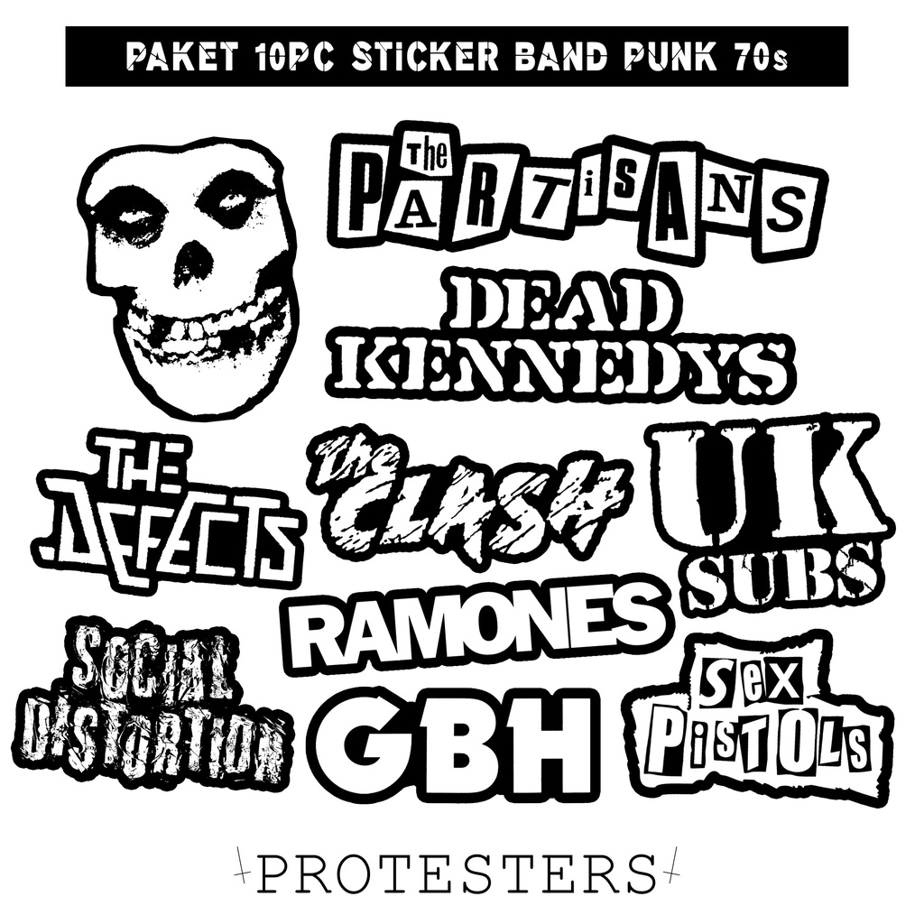 Jual Paket Sticker 10pc Band Punk Rock 70s | Shopee Indonesia