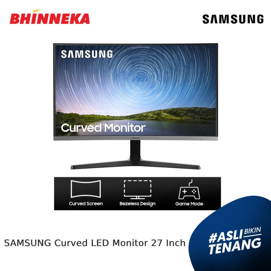 Jual SAMSUNG Curved LED Monitor 27 Inch LC27R500FHEXXD | Shopee Indonesia