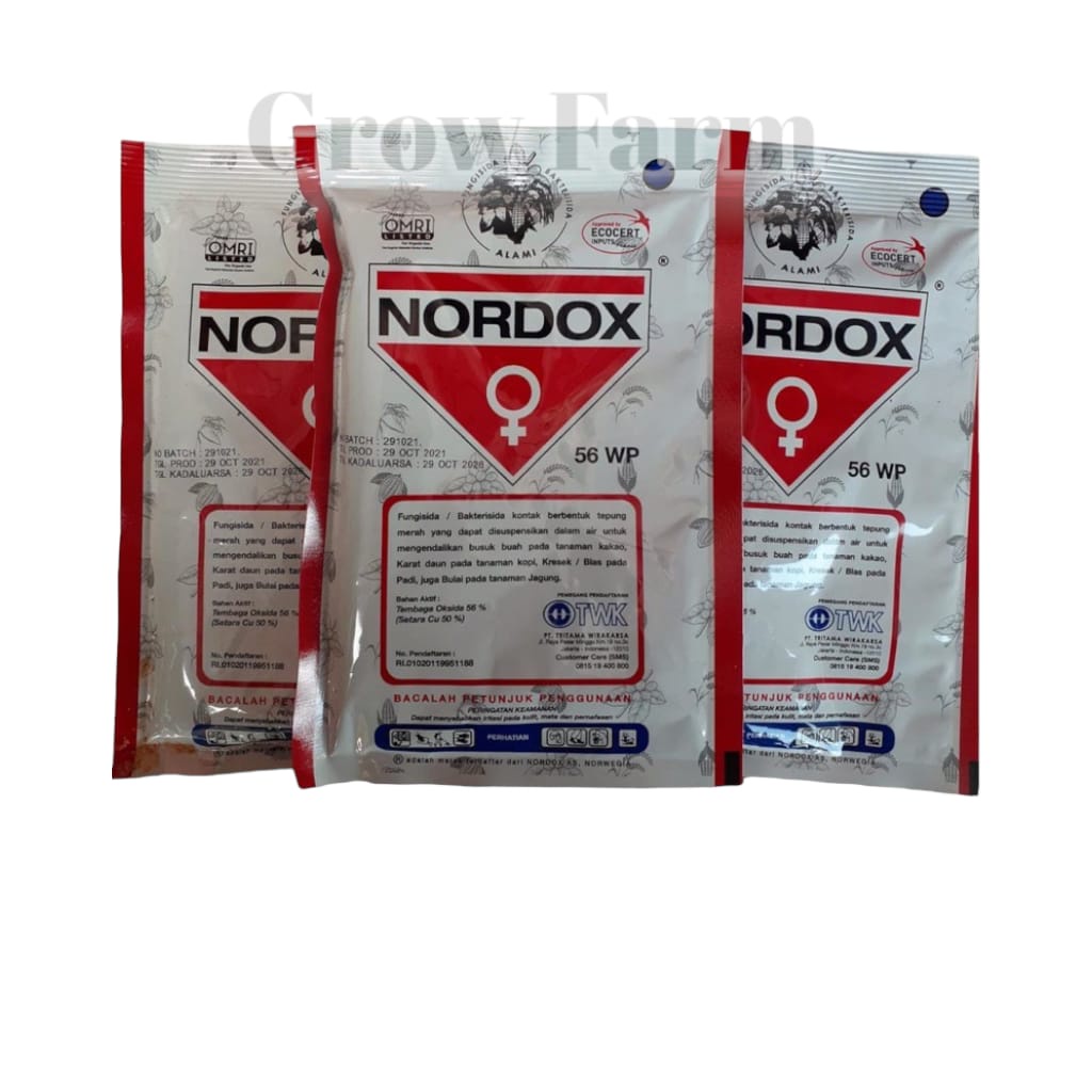 Jual NORDOX 56 WP 100 GRAM FUNGISIDA BAKTERISIDA 100% Original | Shopee ...