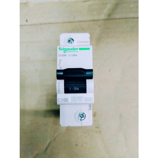 Jual MCB C120N 1 PAS 100A Schneider type baru | Shopee Indonesia