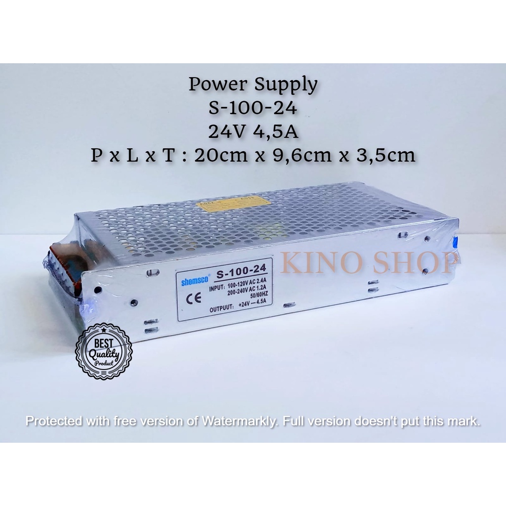 Jual POWER SUPPLY S-100-24 4,5A 24V | Shopee Indonesia