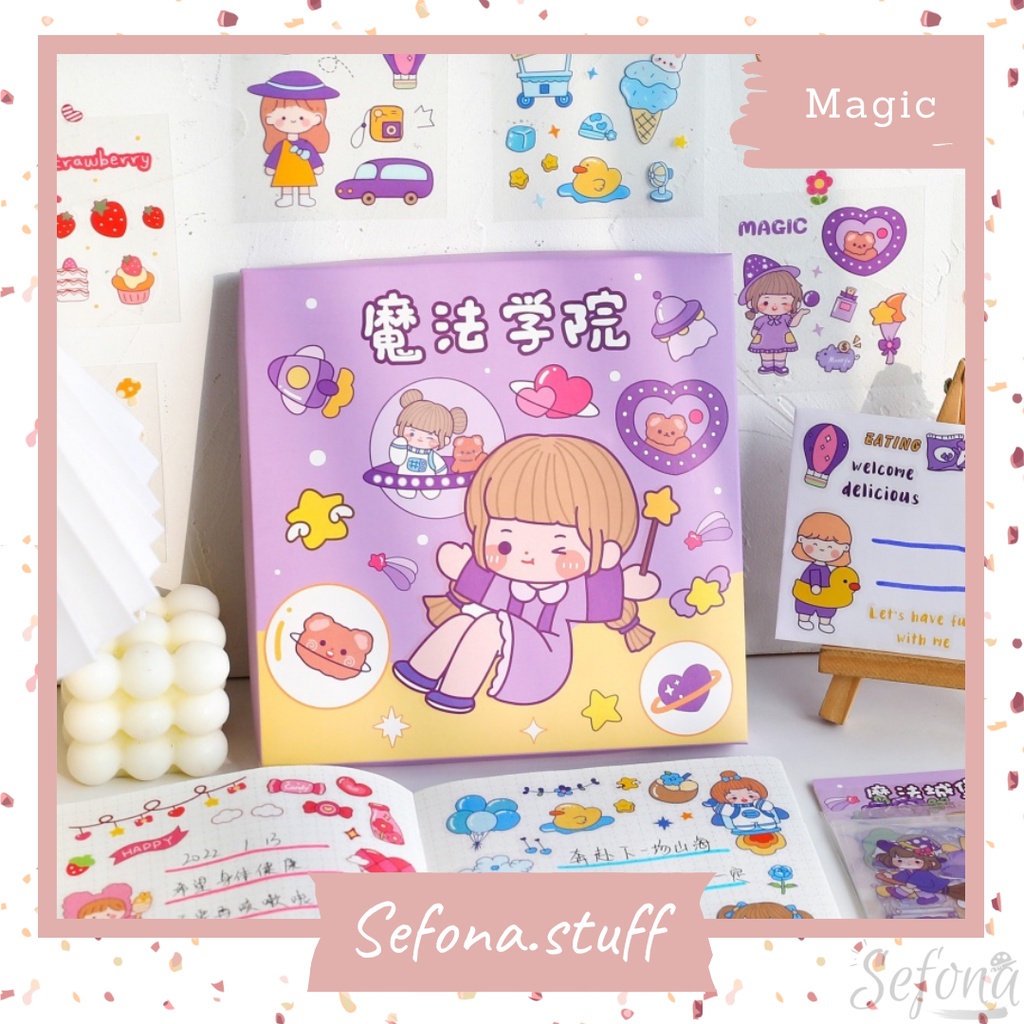 Jual [Part 1] 100 pcs Stiker Box Motif Kartun Momo, Bobo, Beruang Anti ...