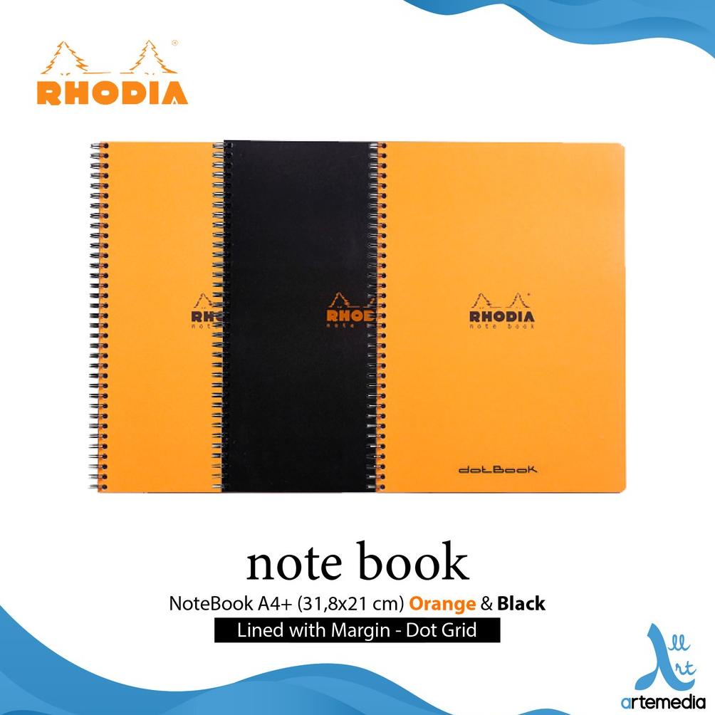 Jual Buku Catatan Rhodia A4 Plus Wirebound Coated Card Cover Notebook ...