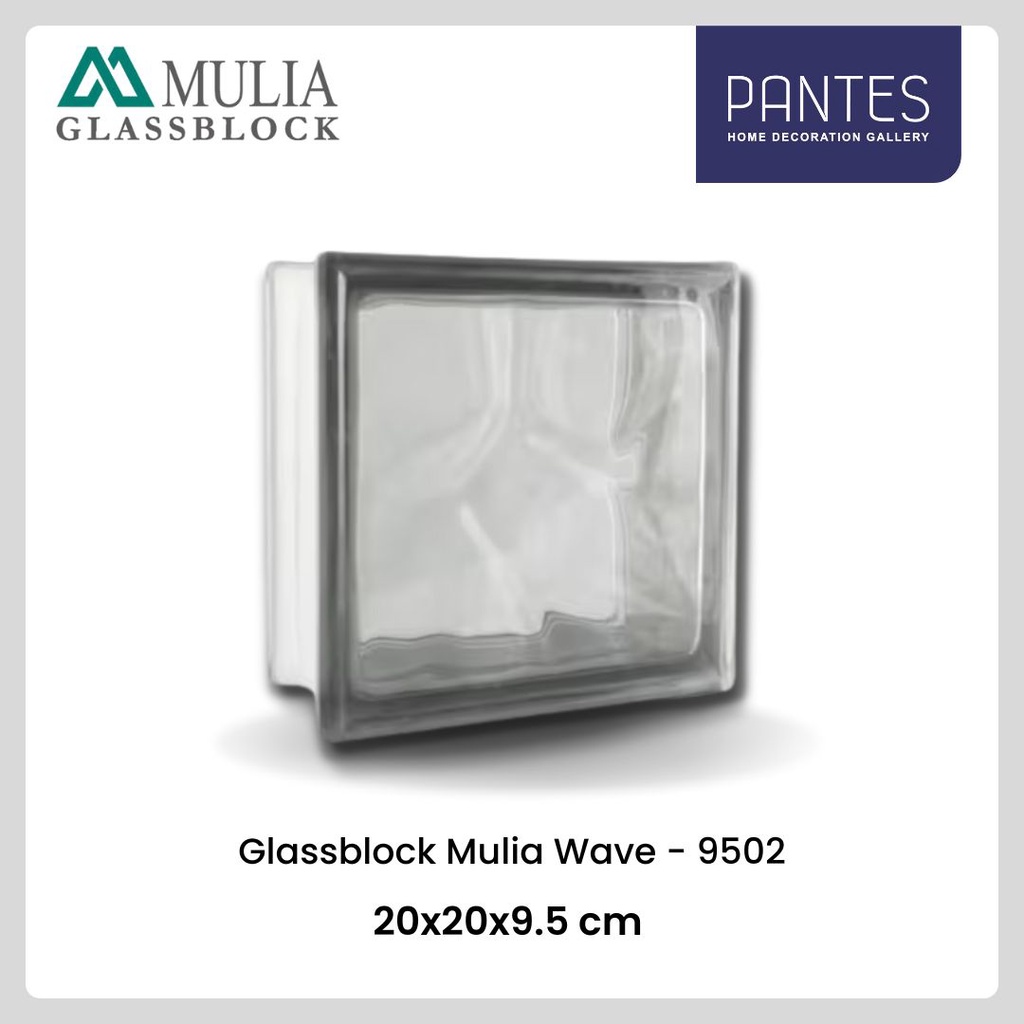 Jual GLASSBLOCK MULIA MOTIF WAVE - 9502 20x20 cm | Shopee Indonesia