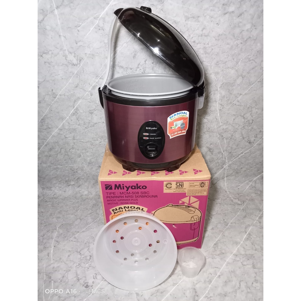 Jual RICECOOKER MIYAKO /MAGIC COM MCM 508 SBC /1,8L /ORI | Shopee Indonesia