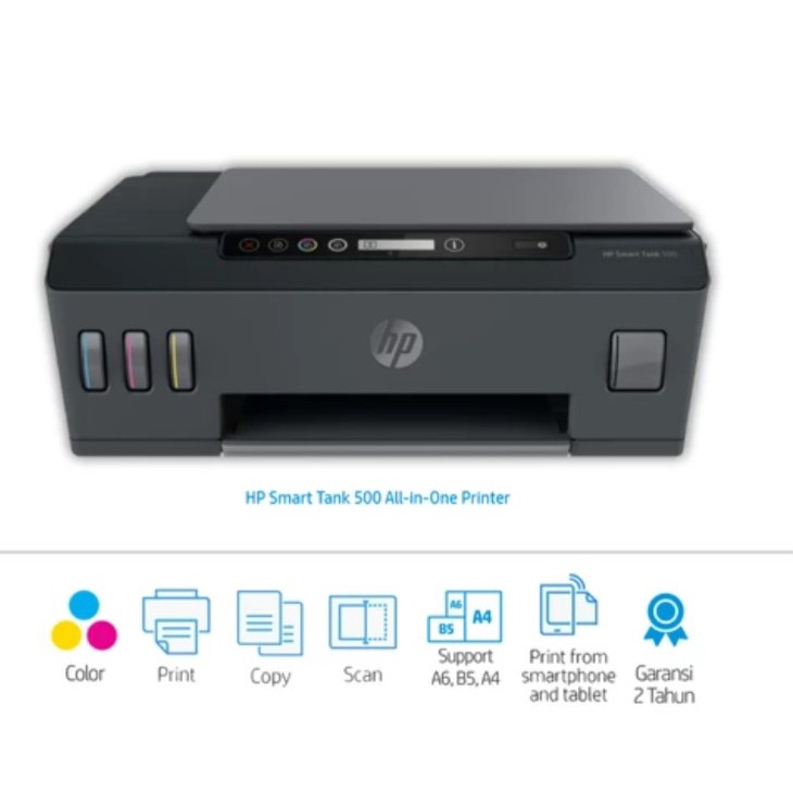 Jual PRINTER HP SMART TANK 500 AIO ( PRINT,SCAN,COPY A4) / HP 500 ALL ...