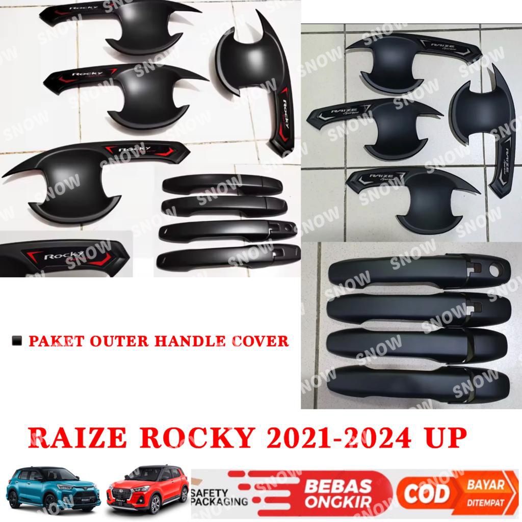 Jual Paket Outer Handle Cover Raize Rocky 2021 2023 2024 Activo Chrome ...