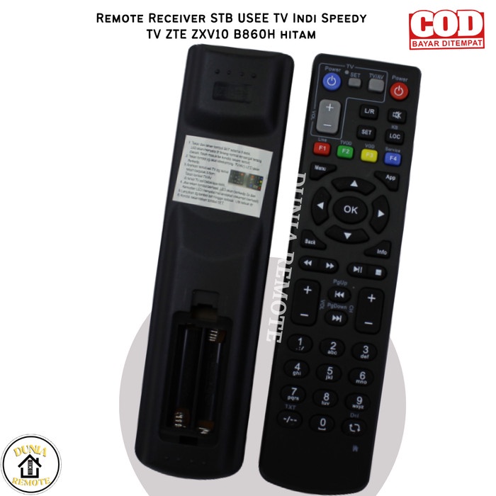 Jual REMOT / REMOTE RECEIVER STB USEE TV INDIHOME SPEEDY TV ZTE ZXV10 B860H | Shopee Indonesia