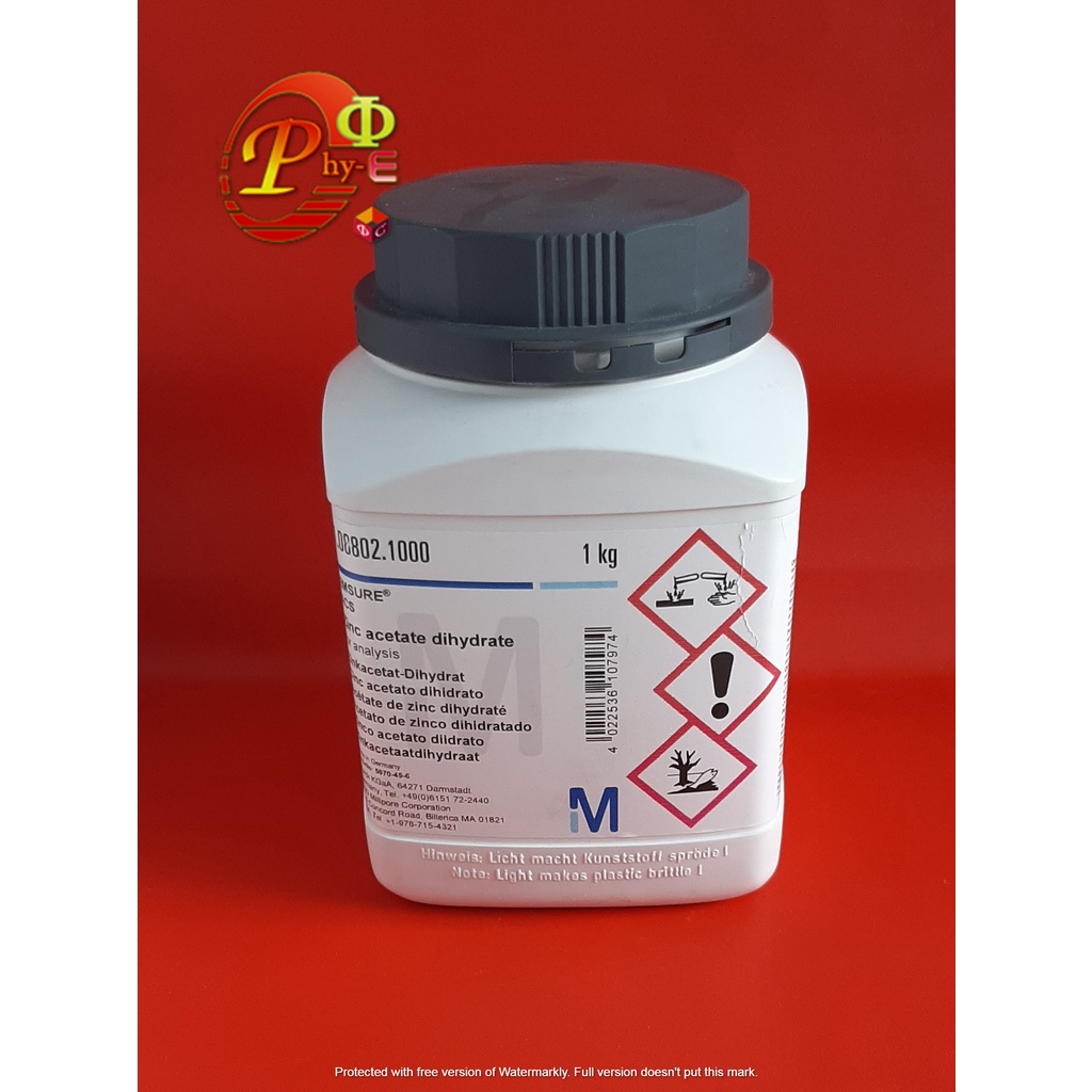 Jual Zinc Acetate MERCK / Seng Asetat / Zinc Acetate Dihidrat Analis ...
