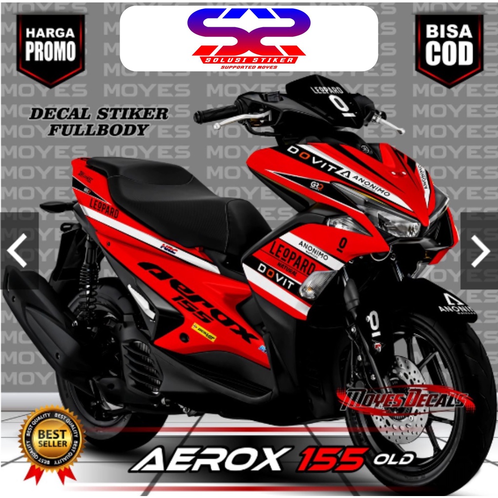 Jual Decal Sticker Aerox 155 Old - Dekal Stiker Aerox Decal Stiker ...